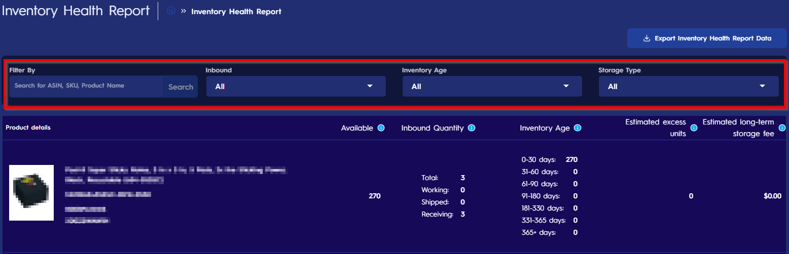 Inventory Health Report - Help Center | Eva