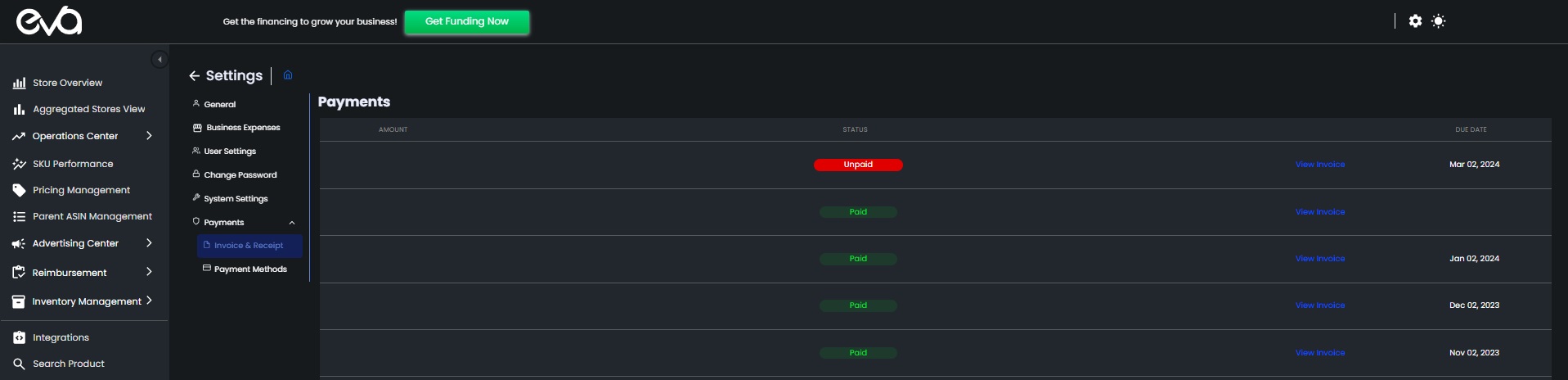 View Your Eva Invoices with a Few Clicks - Help Center | Eva