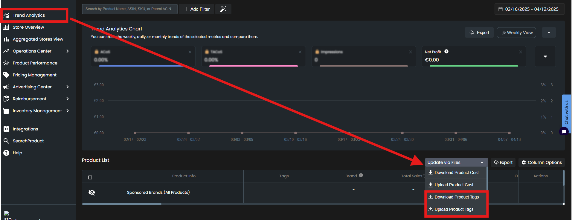 Trend Analytics: Bulk Tag Update - Help Center | Eva